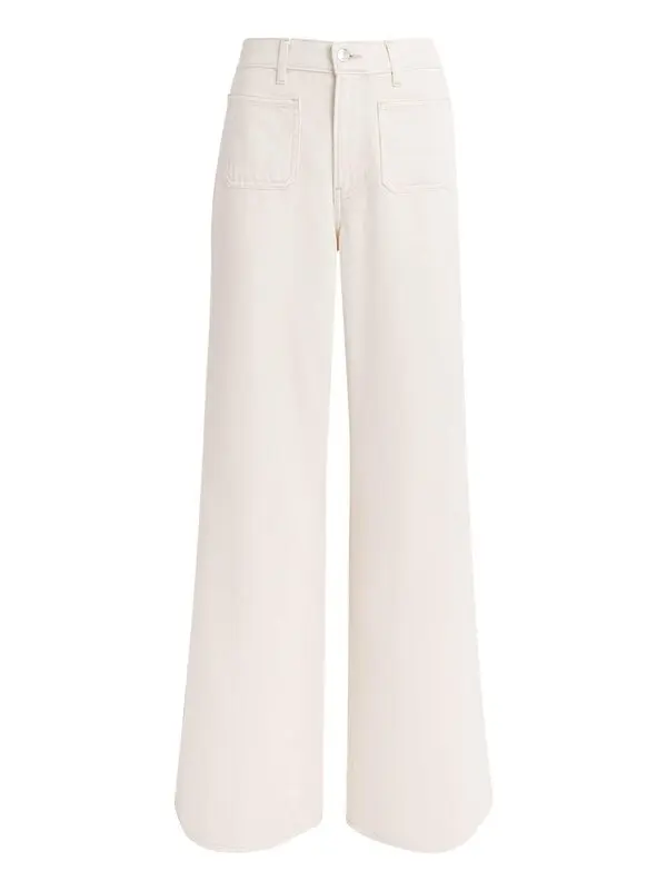 Veronica Beard Kasey Wide-leg Jeans - Beige