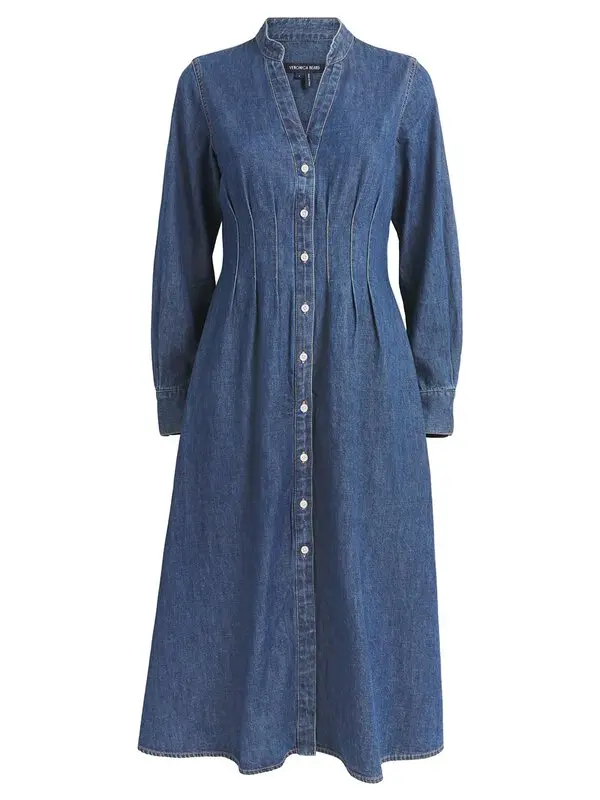 Veronica Beard Denim Arcadia Shirt Dress - Blue