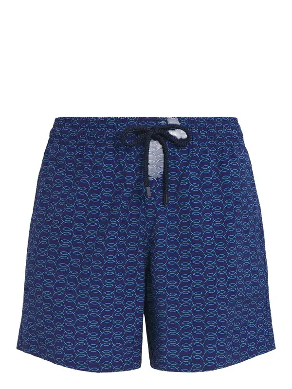 Vilebrequin Merino Wool Printed Swim Shorts - Blue