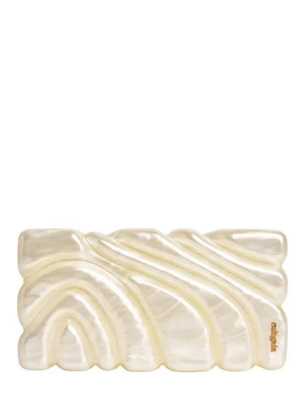 Cult Gaia Aura Clutch - Ivory