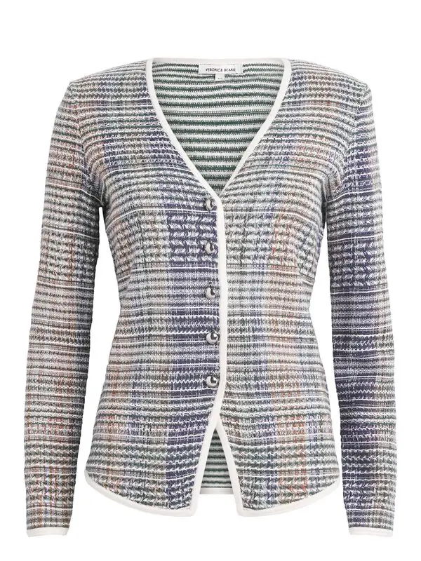 Veronica Beard Nadialine Knit Jacket - Green