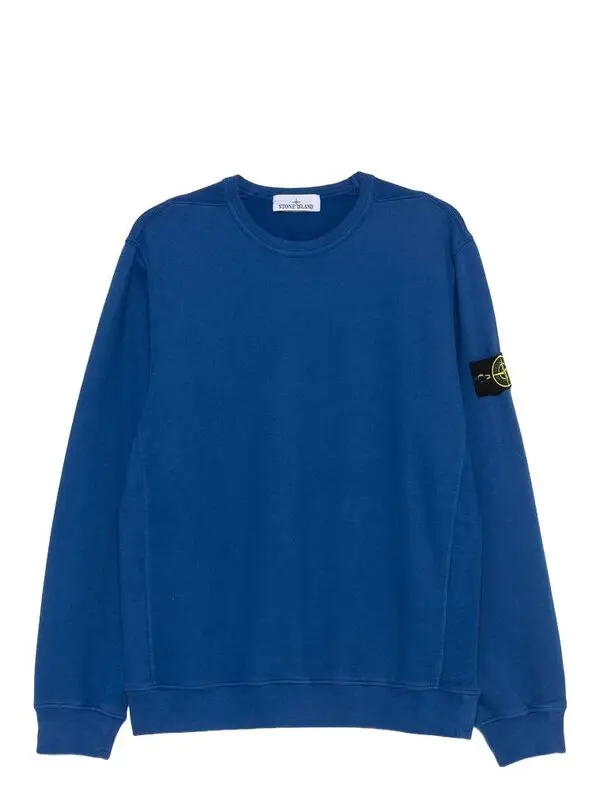 Stone Island Crew Neck Long Sleeve Sweater - Blue