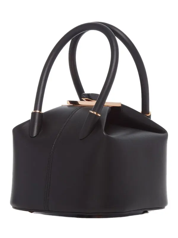 Gabriela Hearst Mini Baez Nappa Leather Bag - Black