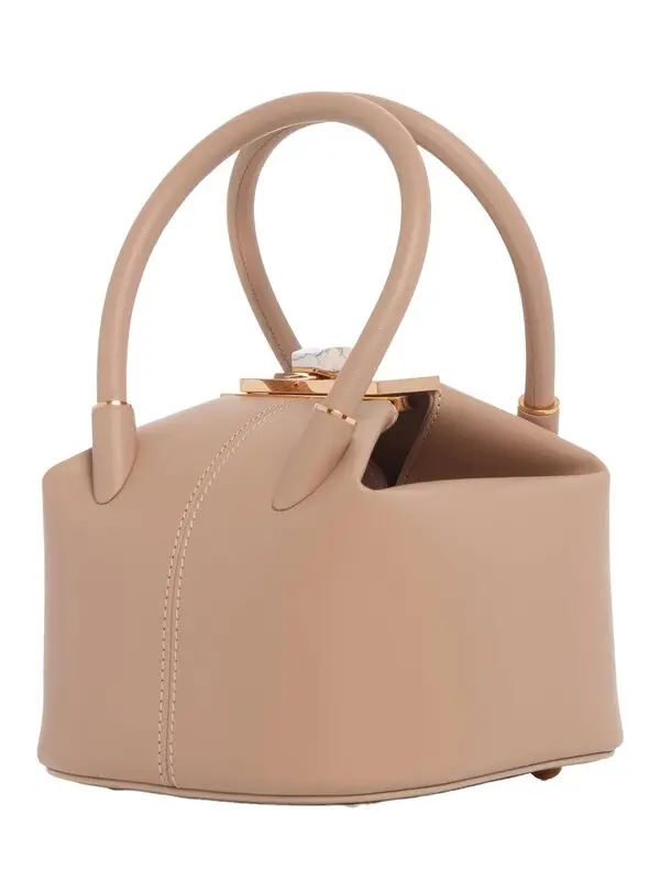 Gabriela Hearst Mini Baez Bag In Nappa Leather - Nude