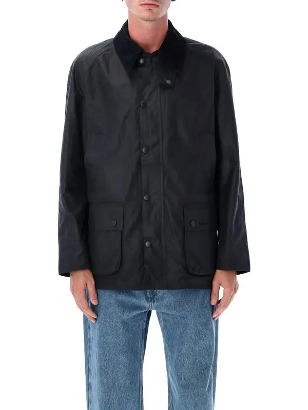 Barbour Ashby Sylkoil Waxed Jacket - Navy