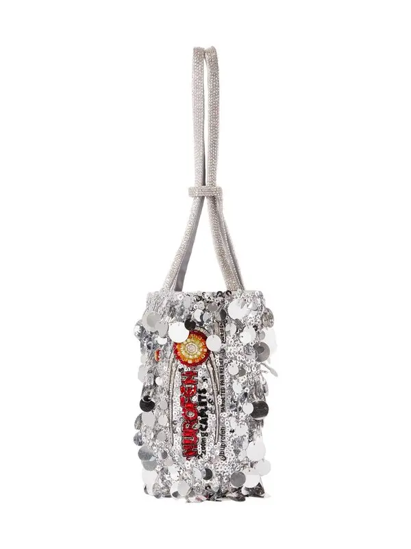 ANYA HINDMARCH Nurofen Embellished Mini Bag - Silver