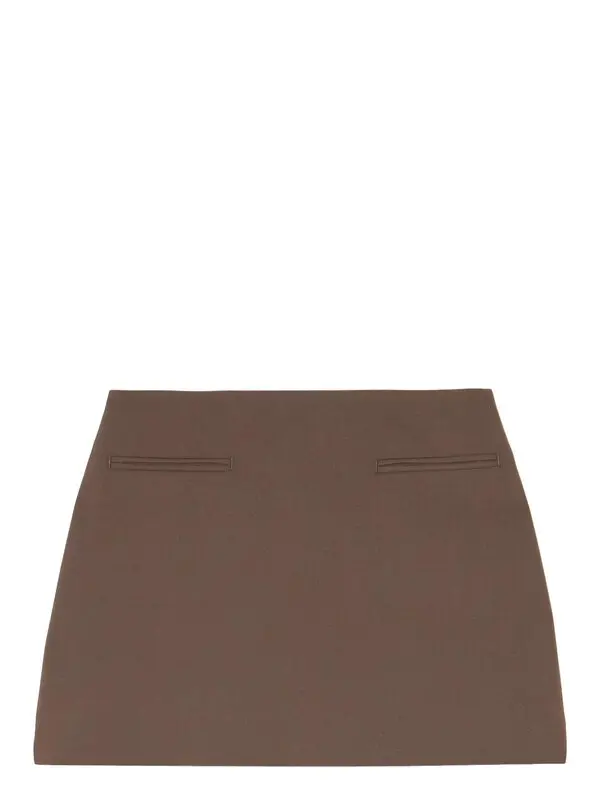 Sir The Label Dylan Woven Mini Skirt - Brown