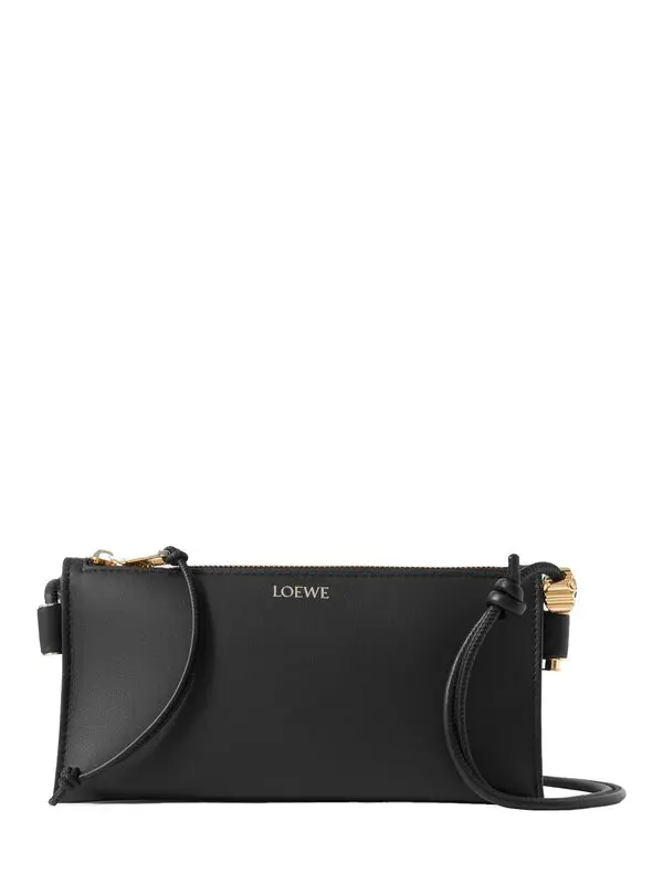 Loewe Joya Embellished Leather Shoulder Bag - Black