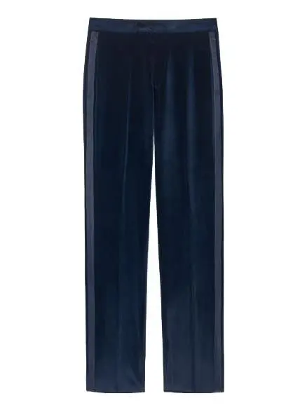Paul Smith Tailored-fit Velvet Trousers - Blue