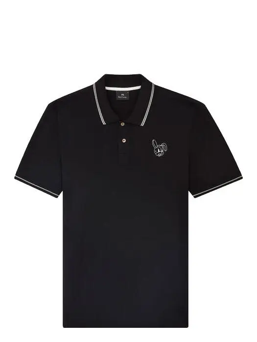 Paul Smith Regular-fit 'zebra' Polo Shirt - Black