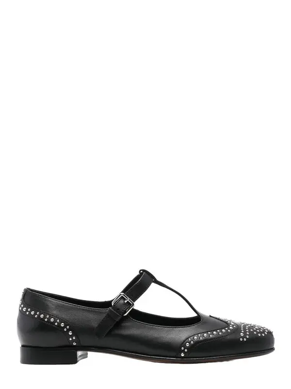 Church's Leather Mary Jane Ballerinas - Black