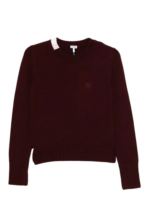 Loewe Crewneck Cashmere Jumper - Red