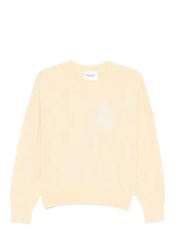 MARANT ETOILE Marisans Cotton And Wool Sweater - Yellow