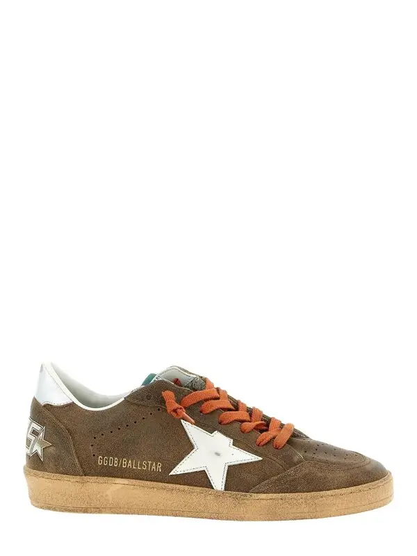 Golden Goose Ball Star Leather Sneakers - Brown