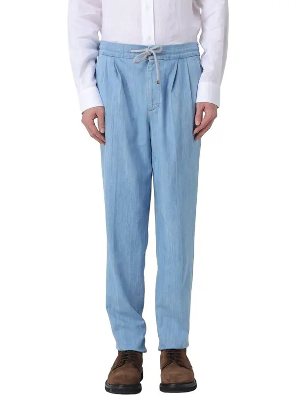 Brunello Cucinelli Trousers - Gnawed Blue