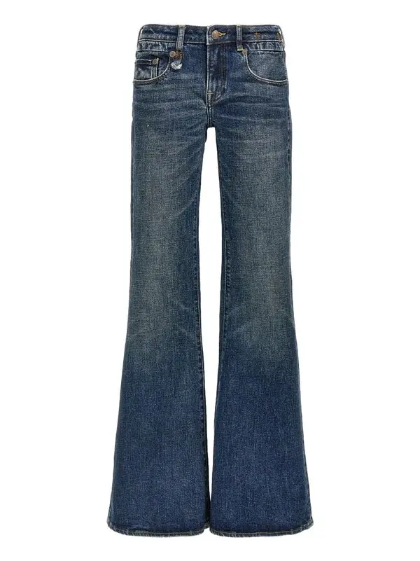 R13 Flare Leg Jeans - Blue