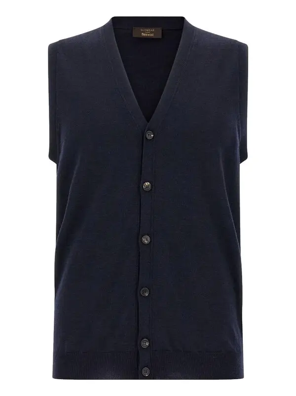 ZANONE Suit Vest - Blue
