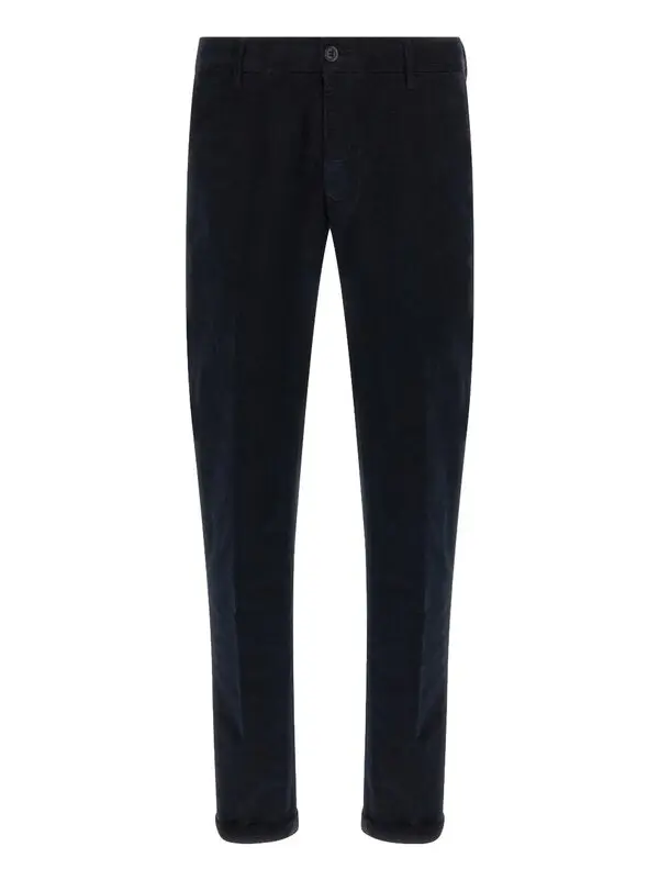 Incotex Flat Front Trousers - Blue