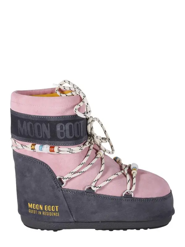 Moon Boot Lace-up Boots - Grey