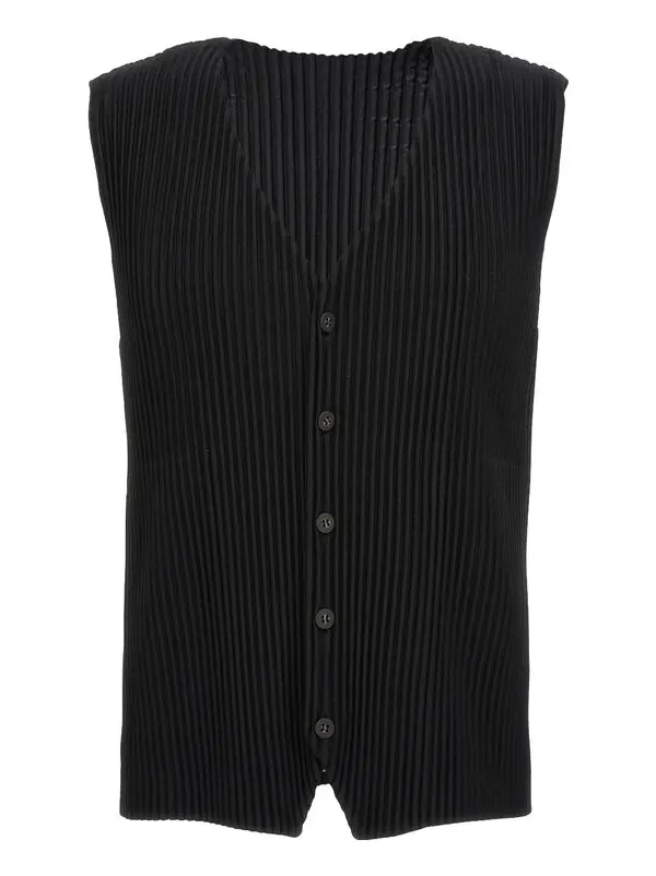 Issey Miyake Suit Vest - Black