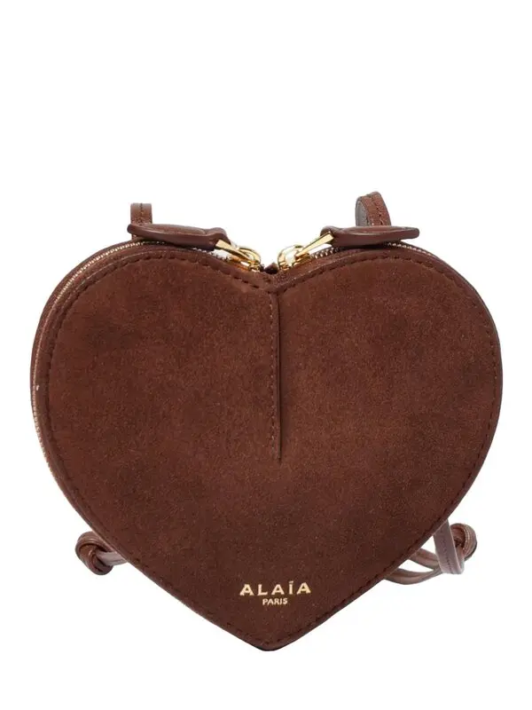 Alaïa Heart Mini Bag - Brown