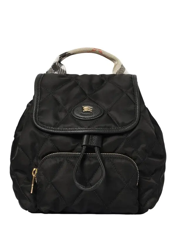 Burberry Quilted Backpack - Black
