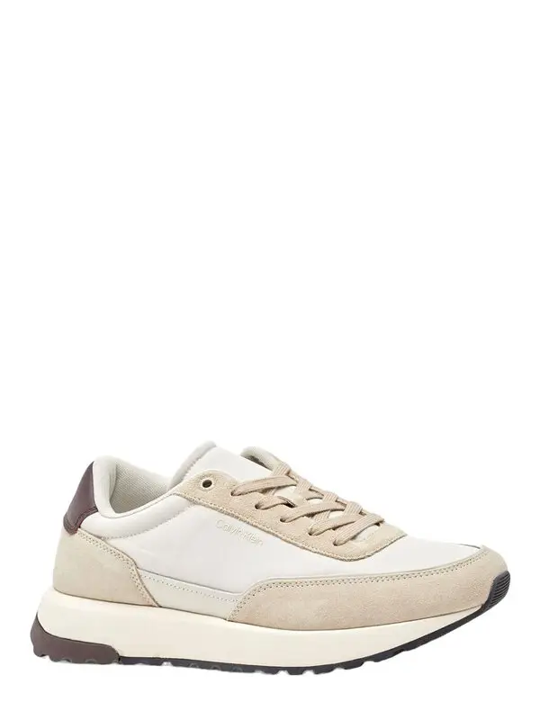 Calvin Klein Lace Up Sneakers - Beige