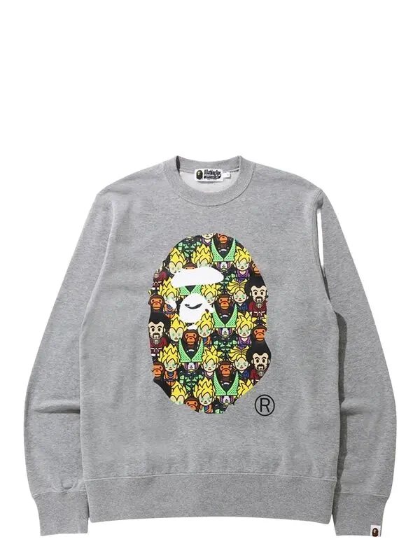 A BATHING APE X Dragon Ball Z Crewneck - Grey