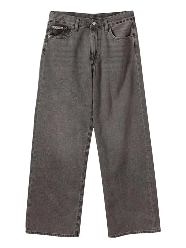 Calvin Klein Low Rise Baggy Jean - Grey