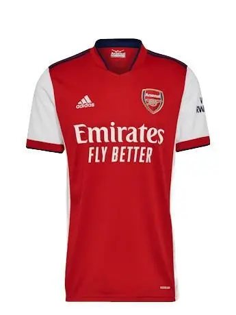 Adidas Arsenal 21/22 Home Jersey - White Scarelet Red