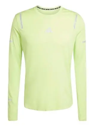 Adidas Ultimate Reflective Long Sleeve Longsleeve Top - Pulse Lime