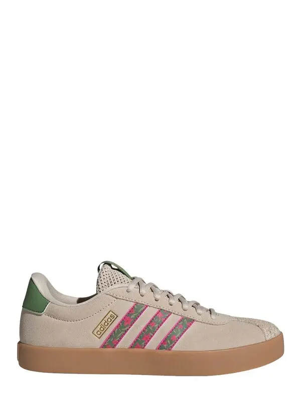 Adidas Vl Court 3.0 Sneakers - Crystal Linen/crew Green/bahia Magenta
