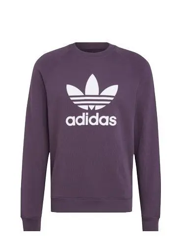 Adidas Adicolor Classics Trefoil Crewneck Sweatshirt - Aurora Black