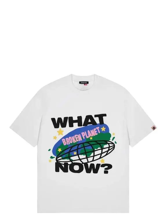 BROKEN PLANET What Now T-shirt - White