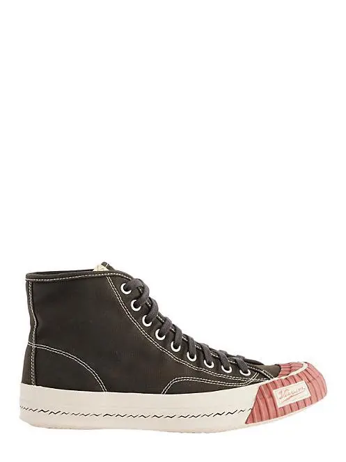 Visvim Skagway Hi Alta Canvas Trainers - Black
