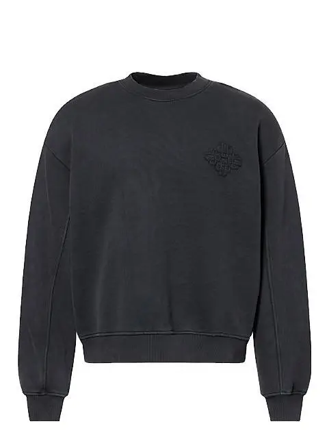 THE COUTURE CLUB Cotton Jumper With Emblem - Black