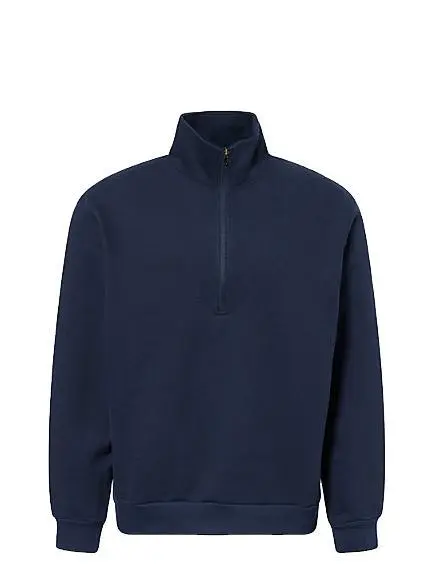 Lululemon Cotton-blend Half-zip Sweatshirt - True Navy