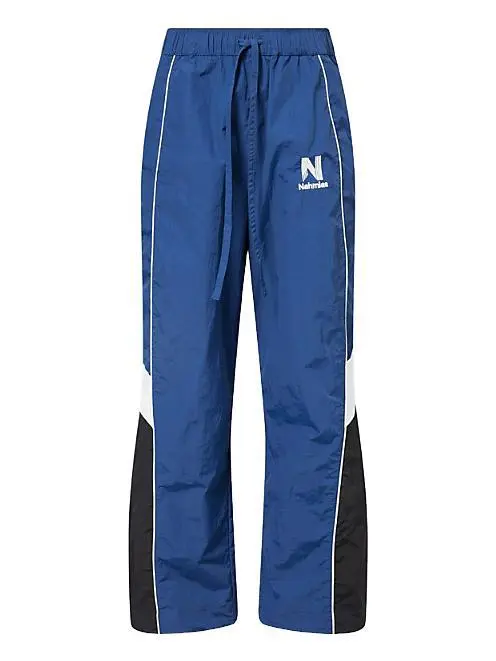 NAHMIAS Warm Up Wide-leg Woven Jogging Bottoms - Cobalt Blue