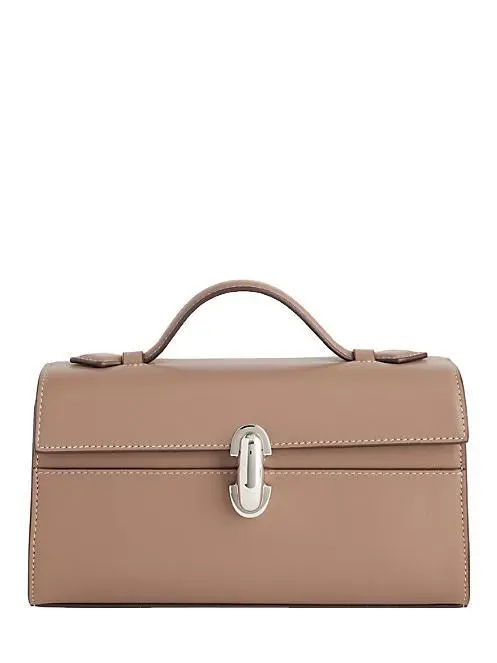 Savette Symmetry Pochette Leather Top-handle Bag - Taupe