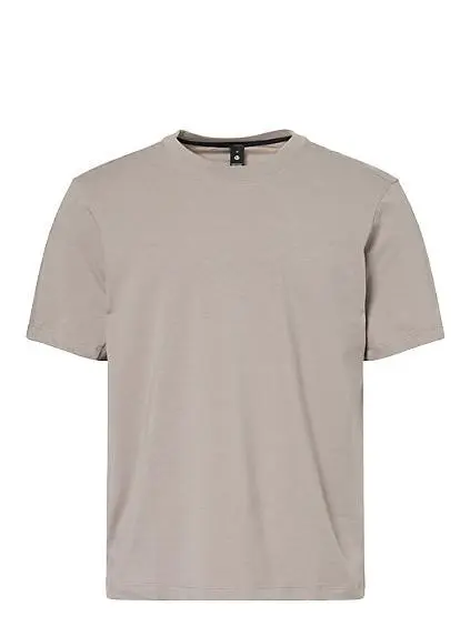 Lululemon Zeroed Short-sleeve Cotton-blend T-shirt - Warm Ash Grey