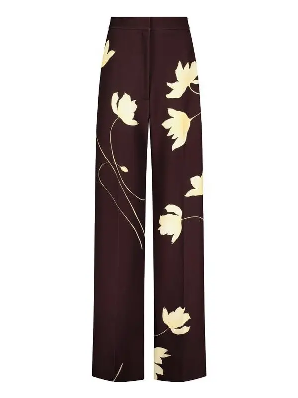 Lela Rose Printed Crepe Molly Pant - Floral