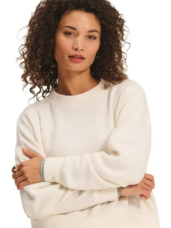 Velvet By Graham & Spencer Kimmy Sweatshirt - White