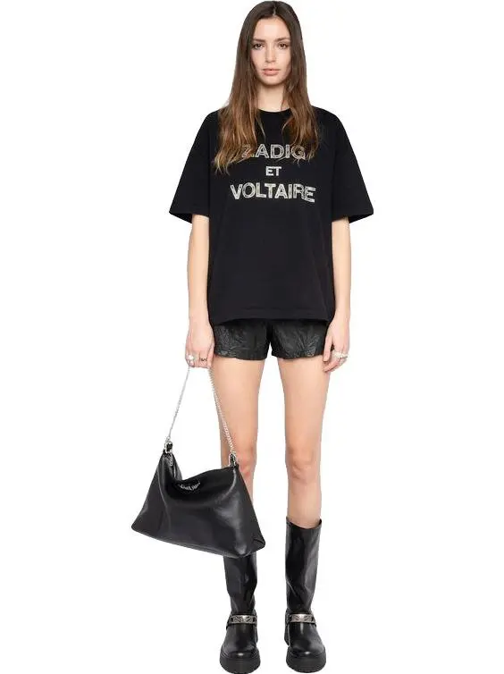 Zadig&Voltaire Tedda Rhinestone T-shirt - Black