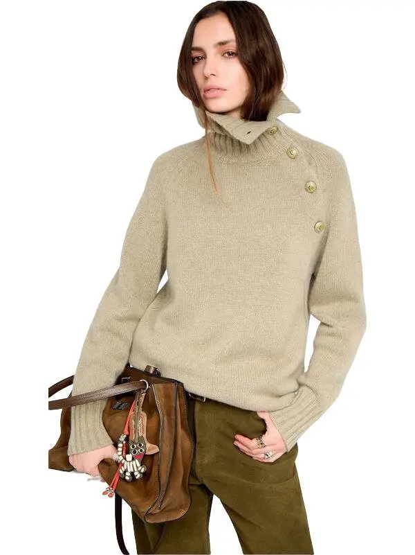 Zadig&Voltaire Mora Cashmere Sweater - Green