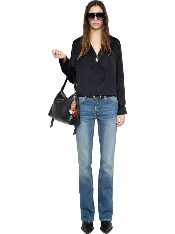 Zadig&Voltaire Tussi Satin Blouse - Black