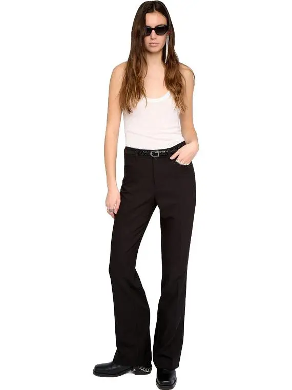 Zadig&Voltaire Tailored Trousers In Suiting Fabric - Black