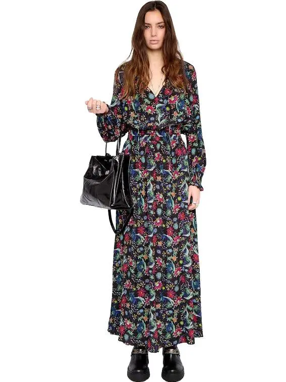 Zadig&Voltaire Printed Maxi Dress - Natural