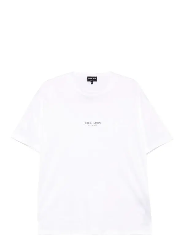 Giorgio Armani Cotton Interlock T-shirt - White