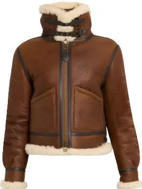 Polo Ralph Lauren Shearling Flight Jacket - Brown/crea
