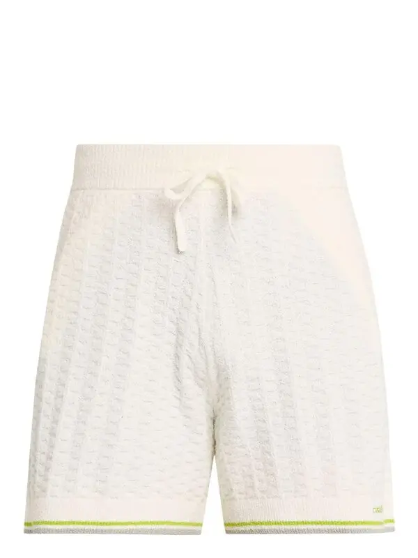 Casablanca Tennis Boucle Jacquard Pull-on Shorts - White